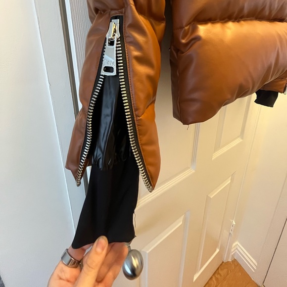 SAM. | Jackets & Coats | Sam Nyc Vegan Leather Isabel Saddle Color Sz ...